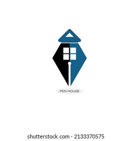 Pen House Logo Images Vector Design Stock Vector (Royalty Free ...