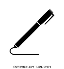 Pen Iconvector Illustration Flat Design Style Stock Vector (Royalty ...