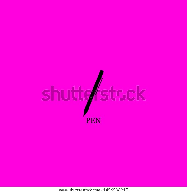 Pen Icon Sign Signifier Vector Stock Vector (Royalty Free) 1456536917 ...