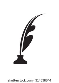 Pen Ink Bottle Vector Symbol Stock Vector (Royalty Free) 314338844 ...