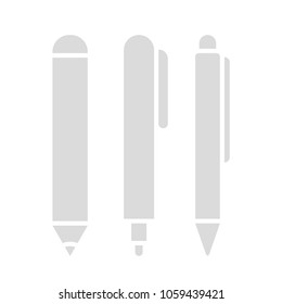Pen Pencil Shape Stock Vector (Royalty Free) 1059439421 | Shutterstock