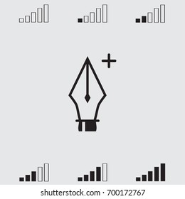 Pen Plus Sign Vector Icon Stock Vector (Royalty Free) 700172767 ...