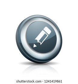 Pen Sign Button Illustration Stock Vector (Royalty Free) 1241419861 ...