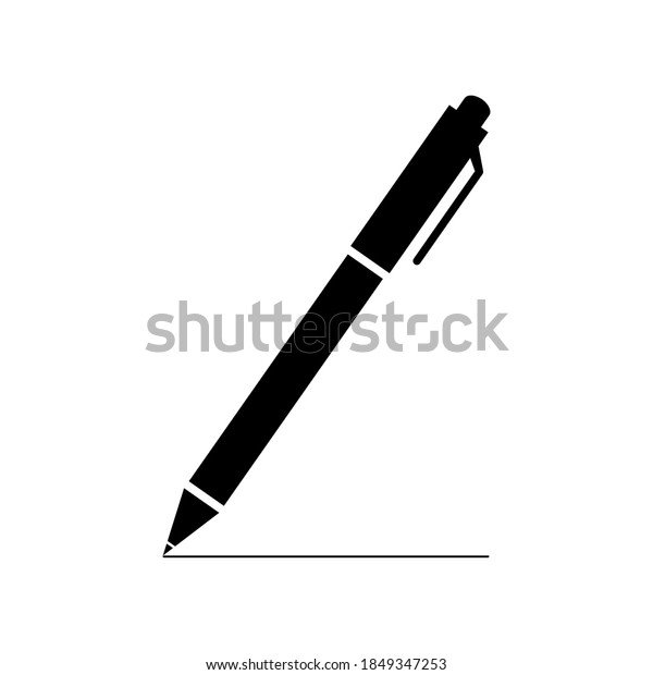 Pen Sign Icon Vector Illustration Isolated Stock Vector (Royalty Free ...