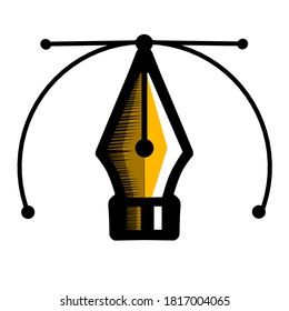 Pen Tool Icon Logo Stock Vector (Royalty Free) 1817004065 | Shutterstock