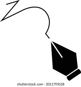 Pen Tool Line Black White Vector Stock Vector (Royalty Free) 2011793528 ...