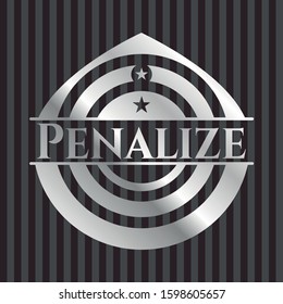 Penalize Silver Emblem Vector Illustration Mosaic Stock Vector (Royalty ...