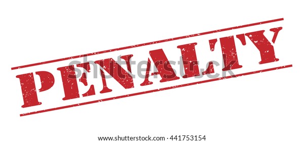 Penalty Vector Stamp On White Background Stock Vector (Royalty Free ...
