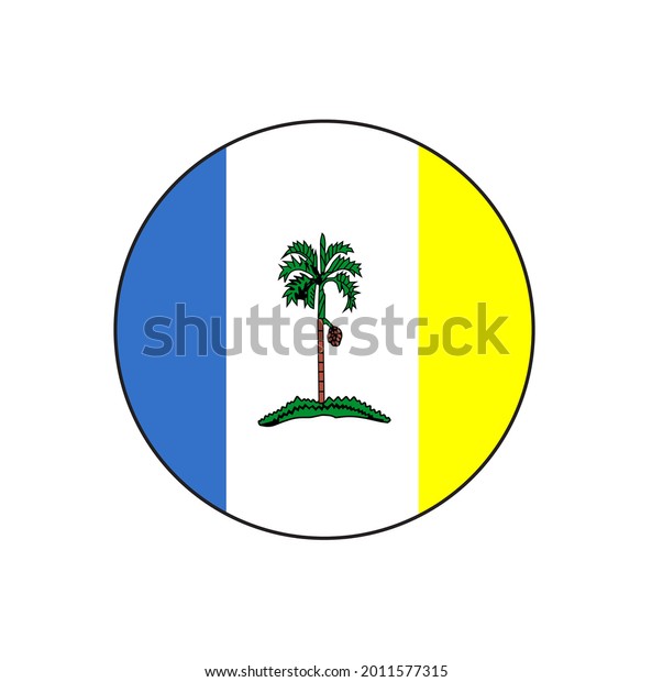 Penang State Flag Circle Vector Button Stock Vector (Royalty Free ...