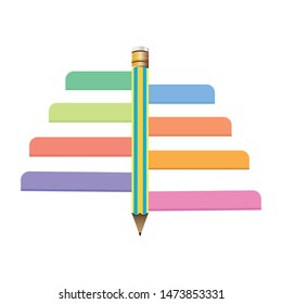 Pencil Banner Frame Border Vector Design Stock Vector (Royalty Free ...