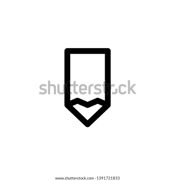 Pencil Draw Icon Vector Illustration Stock Vector (Royalty Free ...