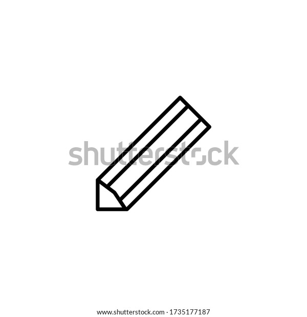 Pencil Drawing Icon Vector Illustration Stock Vector (Royalty Free ...