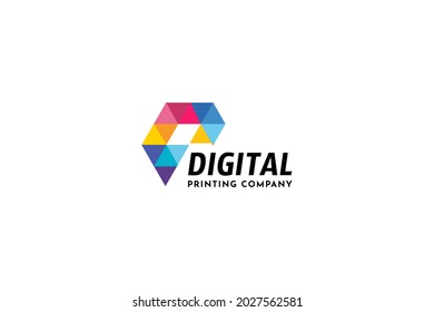 Pencil Drawing Logo Design Digital Printing Stock Vector (Royalty Free ...