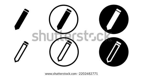Pencil Flat Design Symbol Pencil Logo Stock Vector (Royalty Free ...