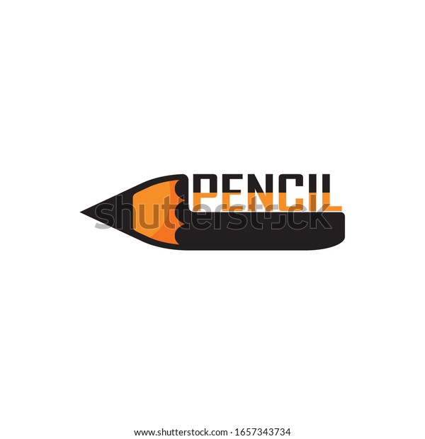Pencil Icon Logo Design Vector Template Stock Vector (Royalty Free ...