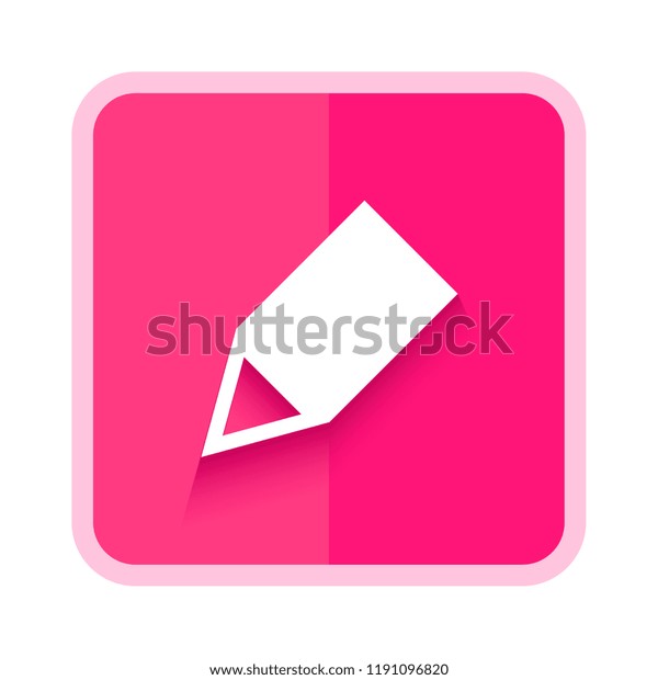Pencil Icon Pink Color Vector Illustration Stock Vector (Royalty Free ...