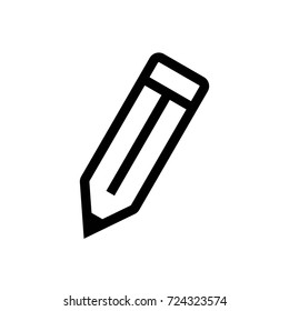 Pencil Icon Vector Fat Design Editable Stock Vector (Royalty Free ...