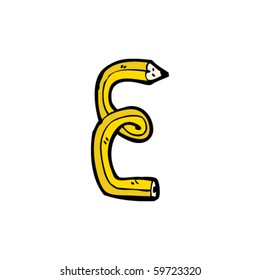 Pencil Letter E Cartoon Stock Vector (Royalty Free) 59723320