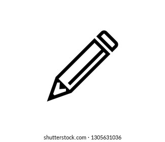 Pencil Vector Icon Stock Vector (Royalty Free) 1307540329