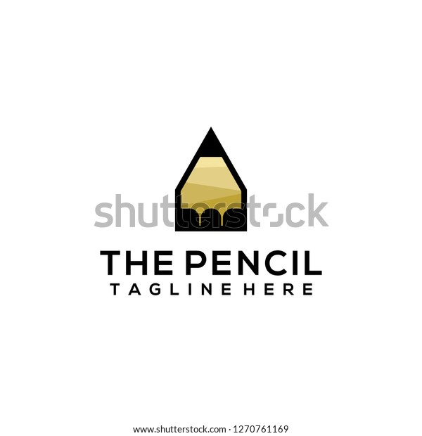 Pencil Logo Design Pencil Logo Idea Stock Vector (Royalty Free ...