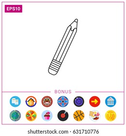 Pencil Outline Stock Vector (Royalty Free) 428036821 | Shutterstock