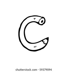 Pencil Shaped Letter C Stock Vector (Royalty Free) 59379094 | Shutterstock