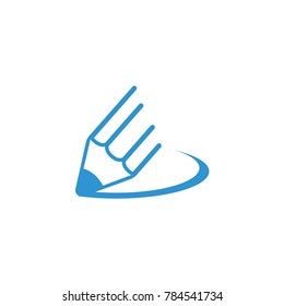 Pencil Simple Logo Stock Vector (Royalty Free) 784541734 | Shutterstock