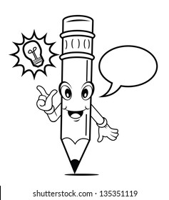Pencil Smile Stock Vector (Royalty Free) 135351119 | Shutterstock