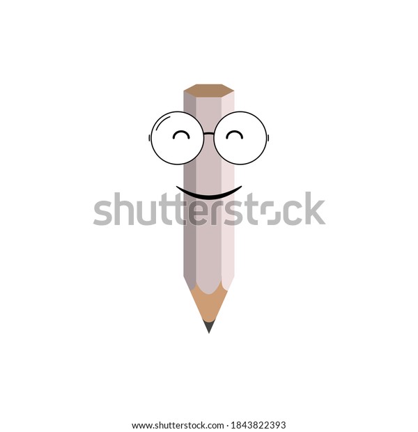 Pencil Smile Face Vector Design Creative Stock Vector (Royalty Free ...