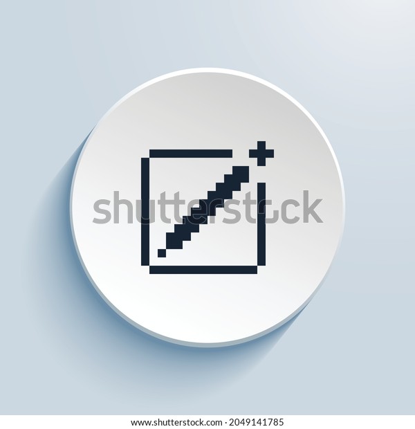 Pencil Square Pixel Art Icon Design Stock Vector (Royalty Free ...