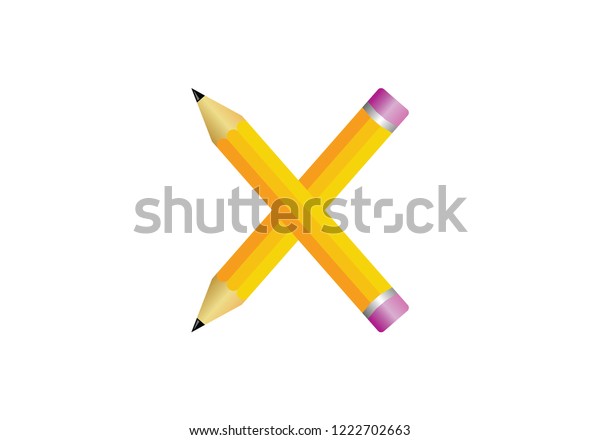 Pencil Symbol Drawing Graphic Stock Vector (Royalty Free) 1222702663 ...