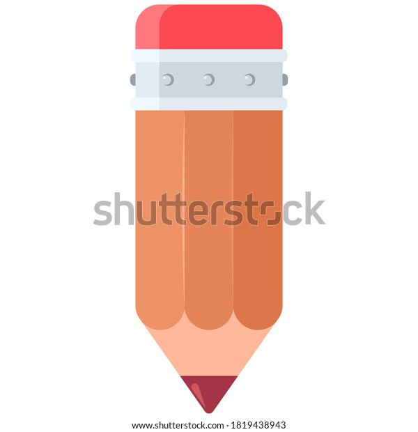 Pencil Vector Cartoon Illustration Isolated On Stock Vector (Royalty ...