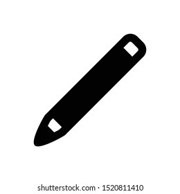 Pencil Vector Graphics Icon Black Color Stock Vector (Royalty Free ...