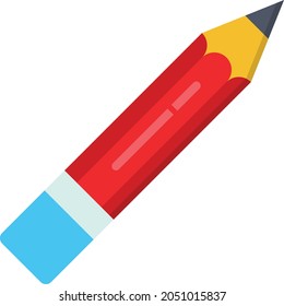 Pencil Vector Illustration On Transparent Background Stock Vector ...