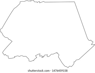 Braxton County Map State West Virginia Stock Vector (Royalty Free ...