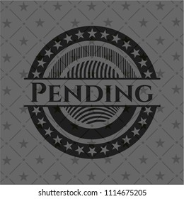 Pending Realistic Black Emblem Stock Vector (Royalty Free) 1114675205 ...