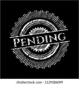 Pending Written On Chalkboard Stock Vector (Royalty Free) 1129286099 ...