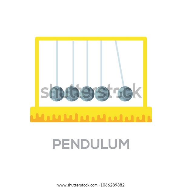 Pendulum Illustration Outline Symbol Object Thin Stock Vector (Royalty ...