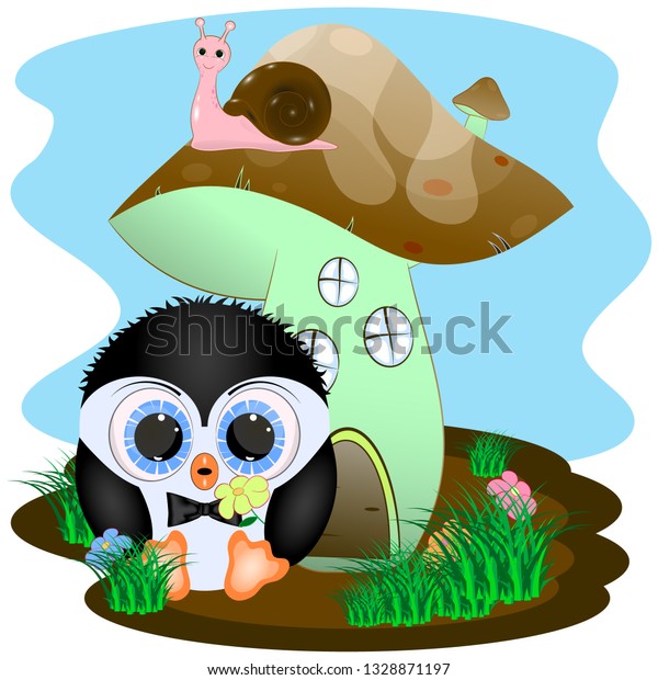 Penguin House Cartoon Vector Illustration Penguin Stock Vector (Royalty ...