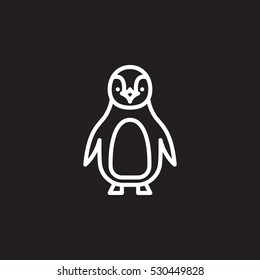Penguin Line Icon Outline Vector Sign Stock Vector (Royalty Free ...