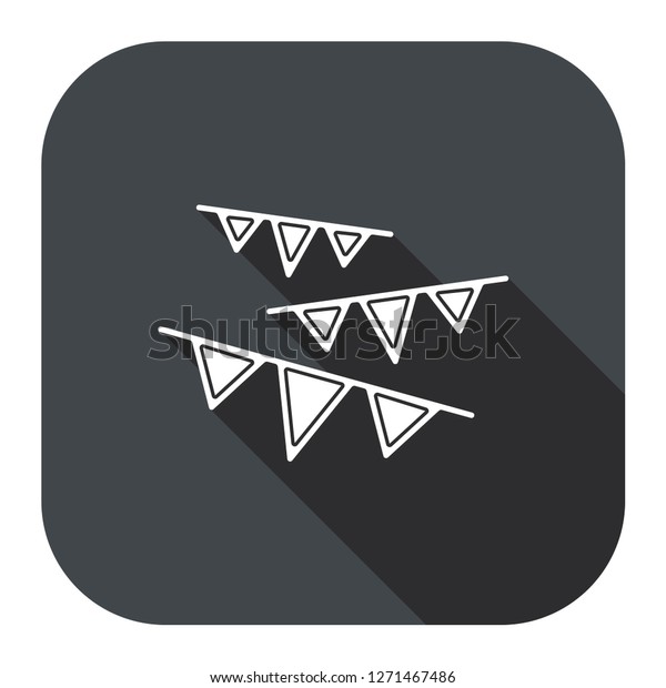Pennant Banners String Flag Banner Icon Stock Vector (Royalty Free ...