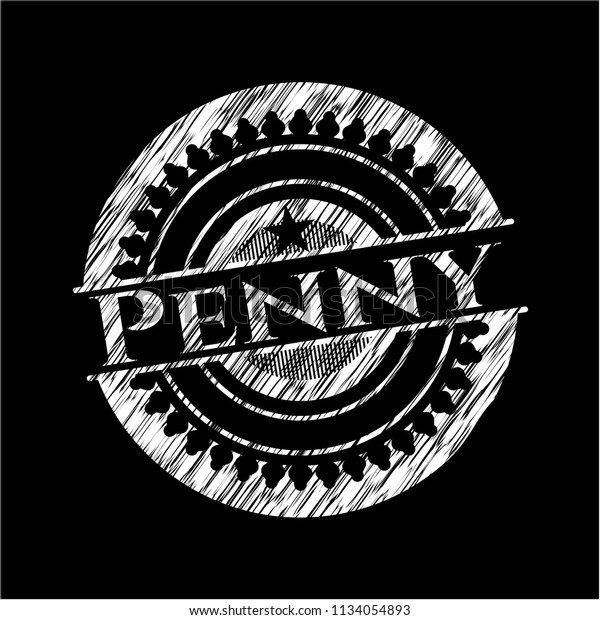 Penny Chalkboard Texture Stock Vector (Royalty Free) 1134054893 ...