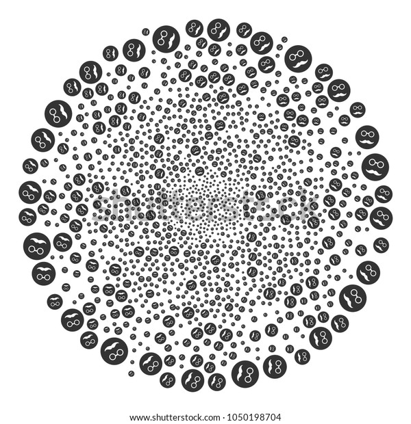 Pension Smiley Swirl Round Cluster Object Stock Vector (Royalty Free ...