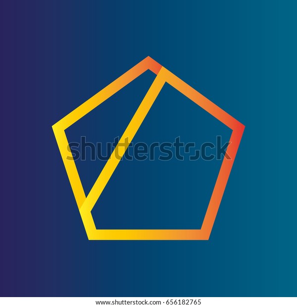 Pentagon Figure Brand Logo Stock Vector (Royalty Free) 656182765 ...