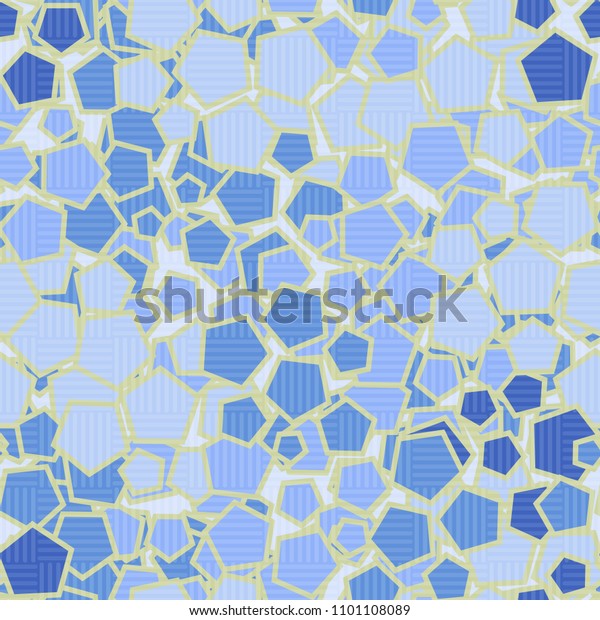 Pentagonal Camouflage Seamless Texture Chaotic Paints Stock Vector ...