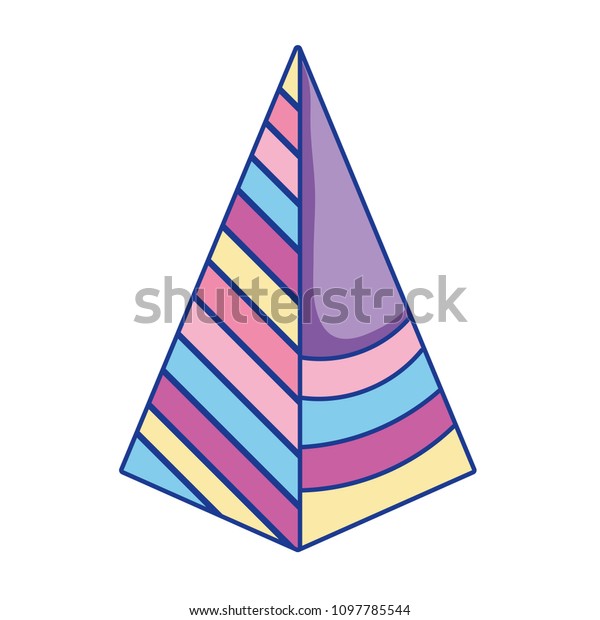Pentagonal Pyramid Decoration Geometric Graphic Stock Vector (Royalty ...