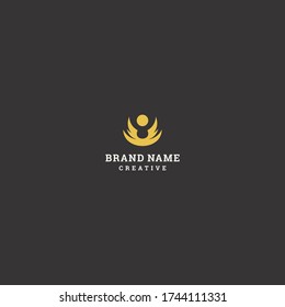 People Abstract Logo Template Design Vector Stock Vector (Royalty Free ...