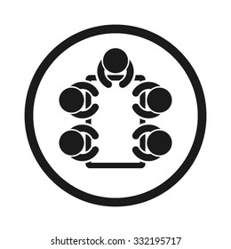 5,328 Meeting round table icon Images, Stock Photos & Vectors ...