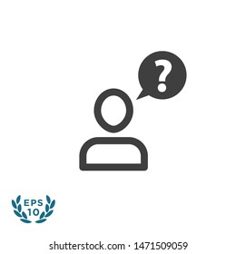 People Ask Icon Symbol Vector Logo Stock Vector (Royalty Free ...