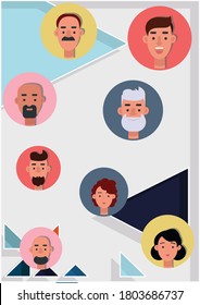 People Avatar Concept Creative Idea Design Stock Vector (Royalty Free ...